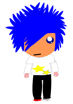 Blue Cartoon Character Clip Art Image - ClipSafari