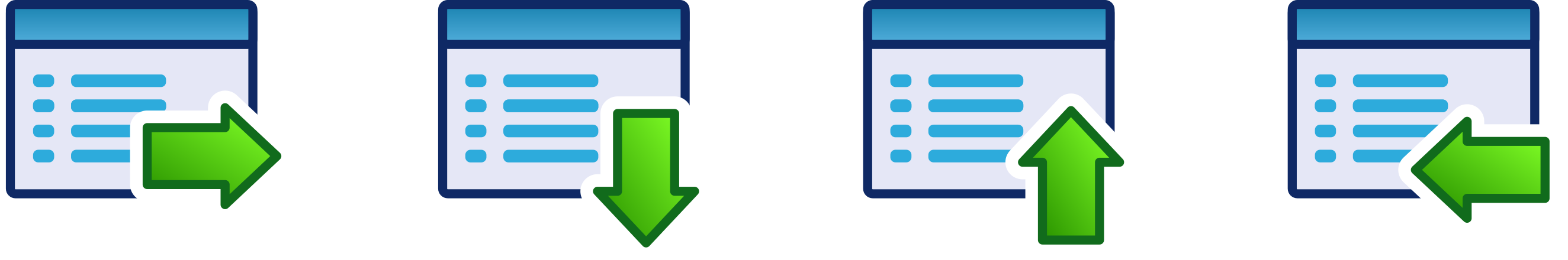 Green Menu Icon Set Clip Art Image - ClipSafari