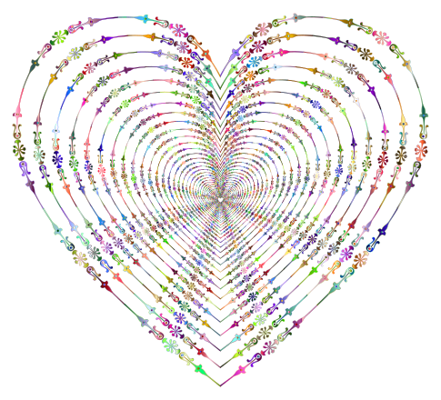 Heart of Many Colors Clip Art Image - ClipSafari