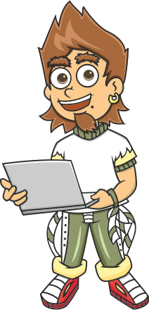 Cartoon Man Holding Laptop Clip Art Image - ClipSafari