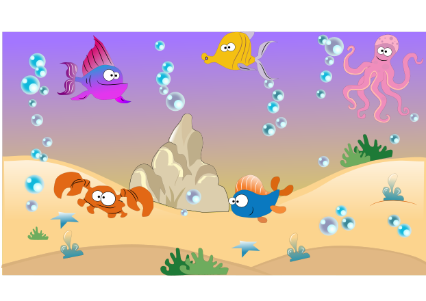 Underwater World Clip Art Image - ClipSafari