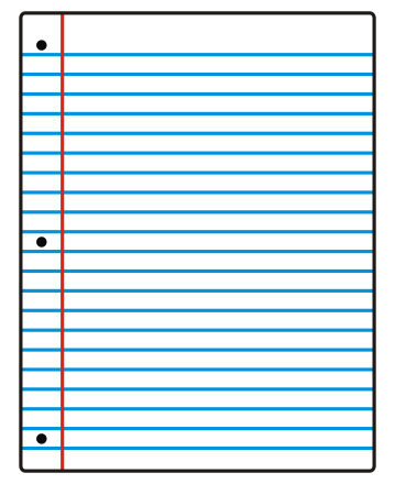 Blue Lined Paper Clip Art Image - ClipSafari