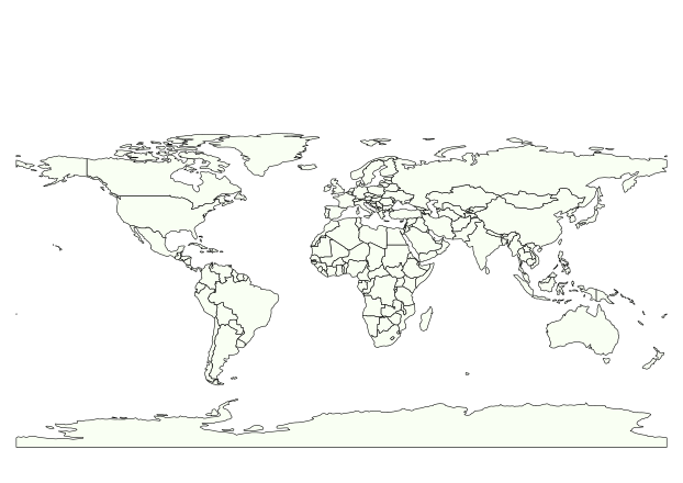 One-color simple world map Clip Art Image - ClipSafari