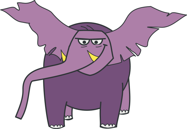 Purple Elephant Clip Art Image - ClipSafari
