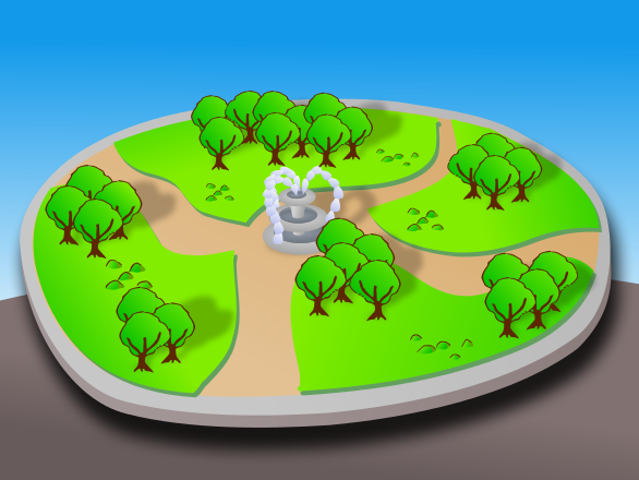 Top View Of Park Clip Art Image - ClipSafari