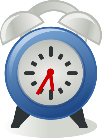 Blue Alarm Clock Clip Art Image - ClipSafari