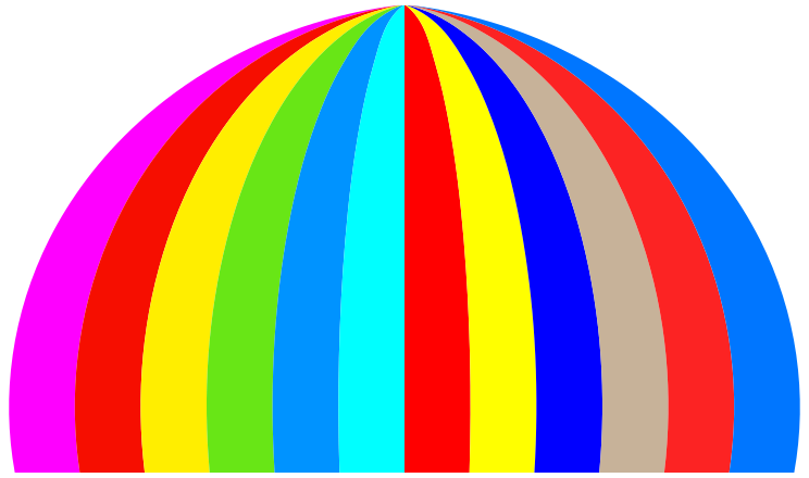 Rainbow Dome Clip Art Image - ClipSafari