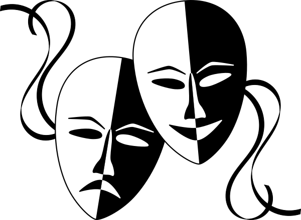 Comedy/Tragedy Masks Clip Art Image - ClipSafari