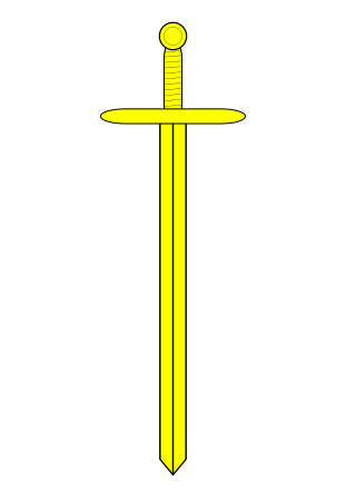 Yellow Sword Clip Art Image - ClipSafari