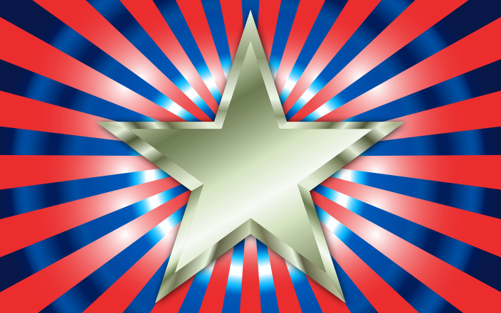 Star with Stripe Background Clip Art Image - ClipSafari