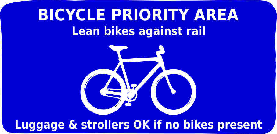 Bicycle Priority Area Sign Clip Art Image - ClipSafari