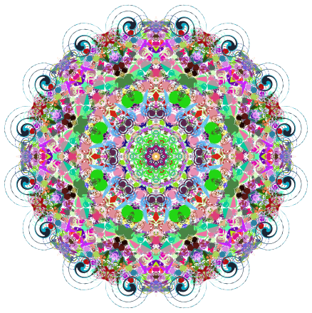 Prismatic Round Design Clip Art Image - ClipSafari