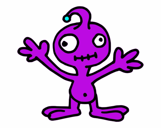 Purple Alien Clip Art Image - ClipSafari