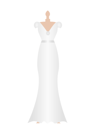 White Wedding Dress Clip Art Image - ClipSafari