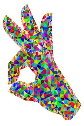 Colorful Hand Sign Clip Art Image - ClipSafari