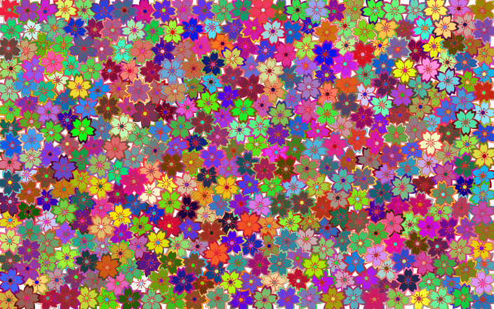 Colorful Flower Pattern Clip Art Image - ClipSafari