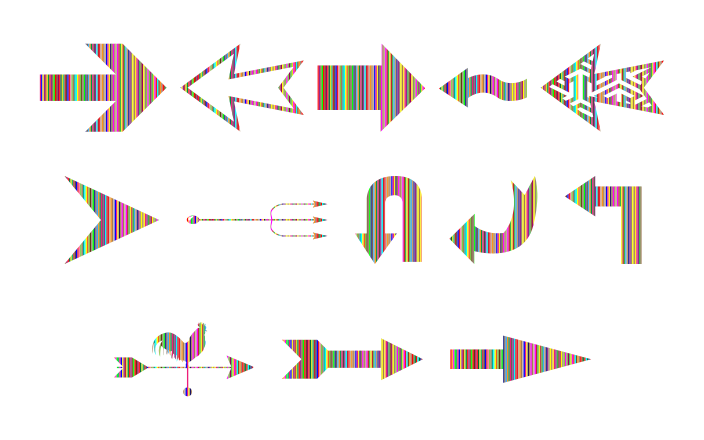 Set of Arrows Clip Art Image - ClipSafari