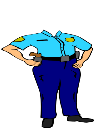 Police Officer Without The Head Clip Art Image - ClipSafari