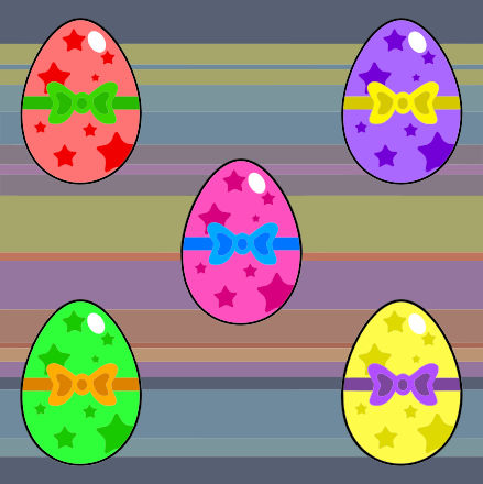 Colorful Decorated Easter Eggs Clip Art Image - ClipSafari