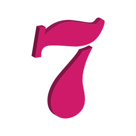 Pink Number Seven Clip Art Image - ClipSafari