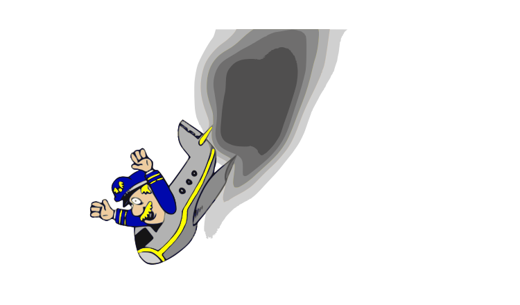 Pilot and plane going down Clip Art Image - ClipSafari