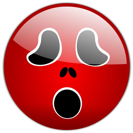 Red Scream Face Clip Art Image - ClipSafari