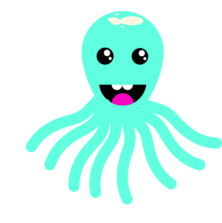 Octopus with a smile Clip Art Image - ClipSafari