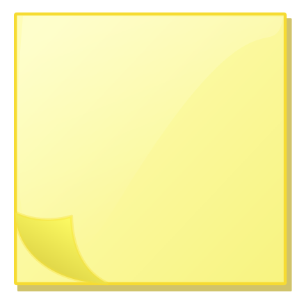 Yellow Sticky Note Clip Art Image - ClipSafari