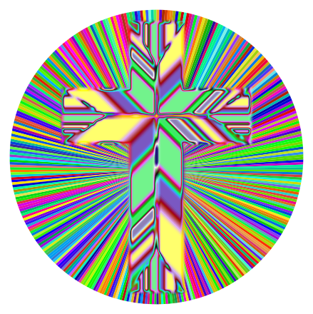 Rainbow Cross Clip Art Image - ClipSafari