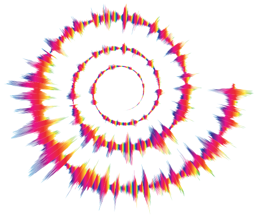 Colorful Sound Wave Spiral Clip Art Image - ClipSafari
