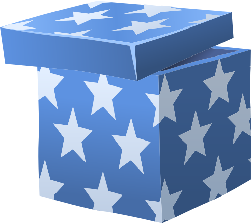 Blue Stars Box Clip Art Image - ClipSafari