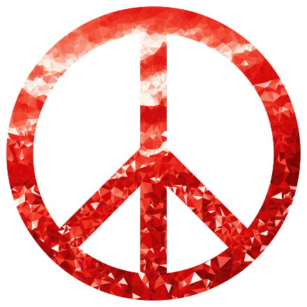 Red Peace Sign Clip Art Image - ClipSafari