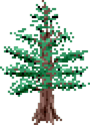 Pixelated Tree Clip Art Image - ClipSafari