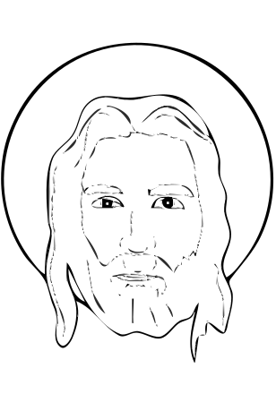 Face of Christ Clip Art Image - ClipSafari