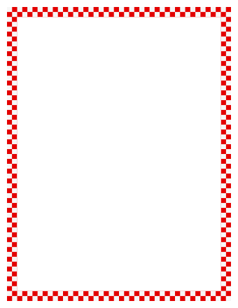 Red and White Checkered Paper Clip Art Image - ClipSafari