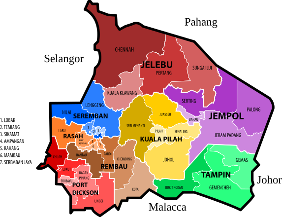 Negeri Sembilan Map Clip Art Image - ClipSafari