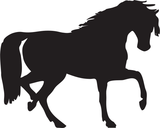 Walking Horse Silhouette Clip Art Image - ClipSafari
