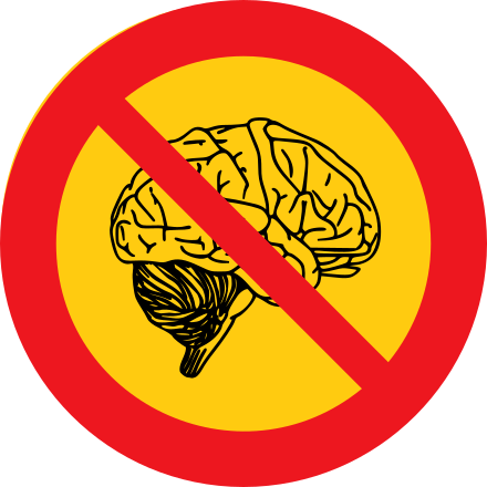 No Brain Sign Clip Art Image - ClipSafari
