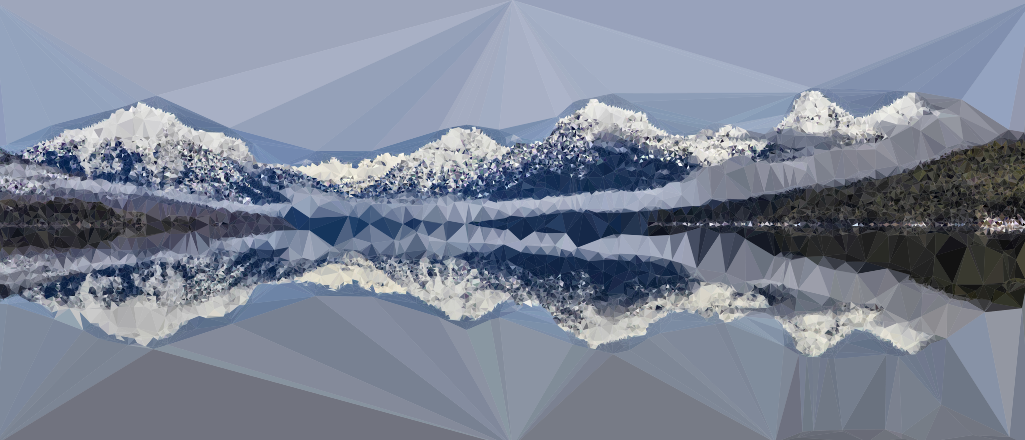 Low Poly Mountains Reflection Clip Art Image - ClipSafari