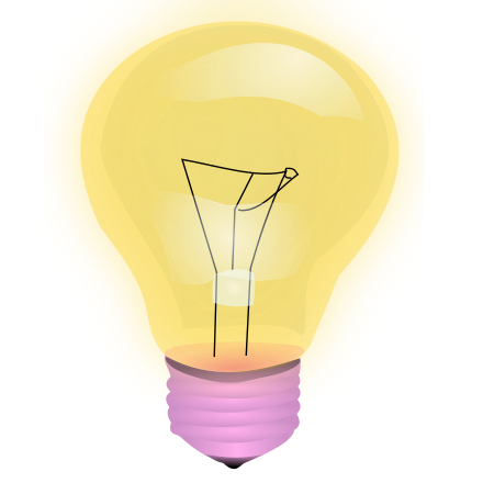 Yellow Light Bulb Clip Art Image - ClipSafari