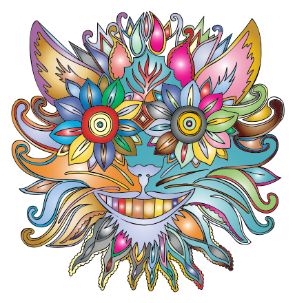 Flower Face Clip Art Image - ClipSafari