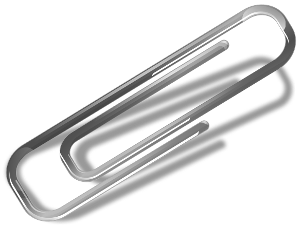 Silver Paper Clip Clip Art Image - ClipSafari