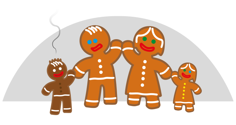 Gingerbread Family Clip Art Image - ClipSafari