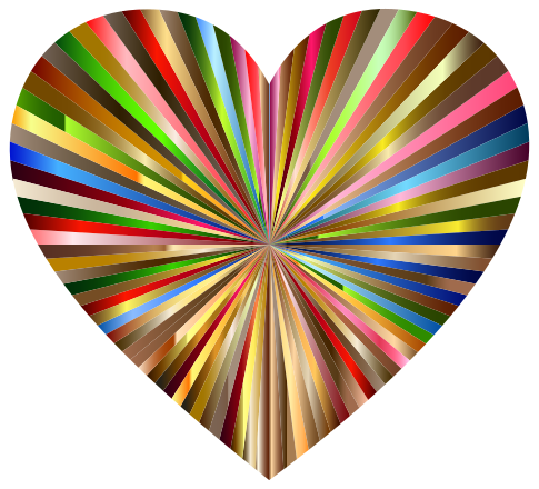 Rainbow Heart Clip Art Image - ClipSafari