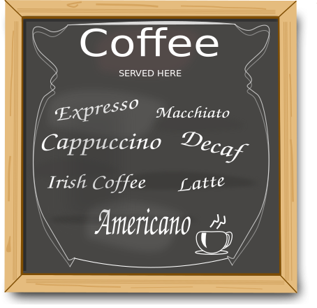 Coffee Menu Clip Art Image - ClipSafari