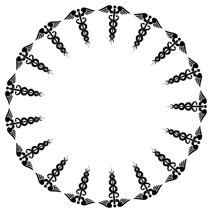 Caduceus Circle Clip Art Image - ClipSafari