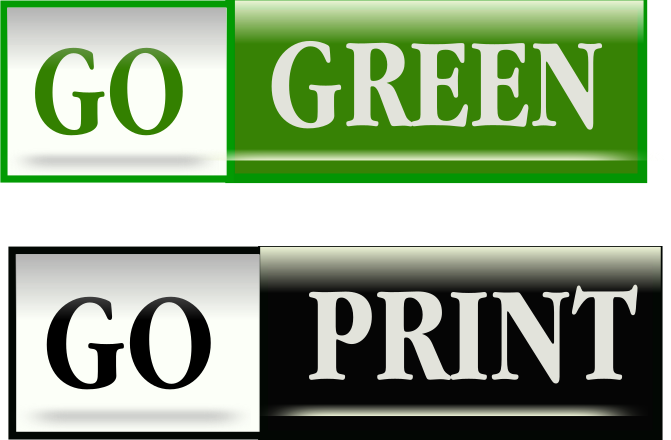 Go Green Print Clip Art Image - ClipSafari