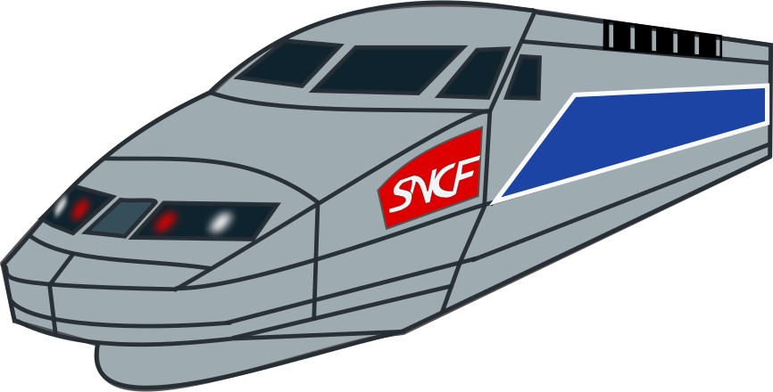 Gray Bullet Train Clip Art Image - ClipSafari