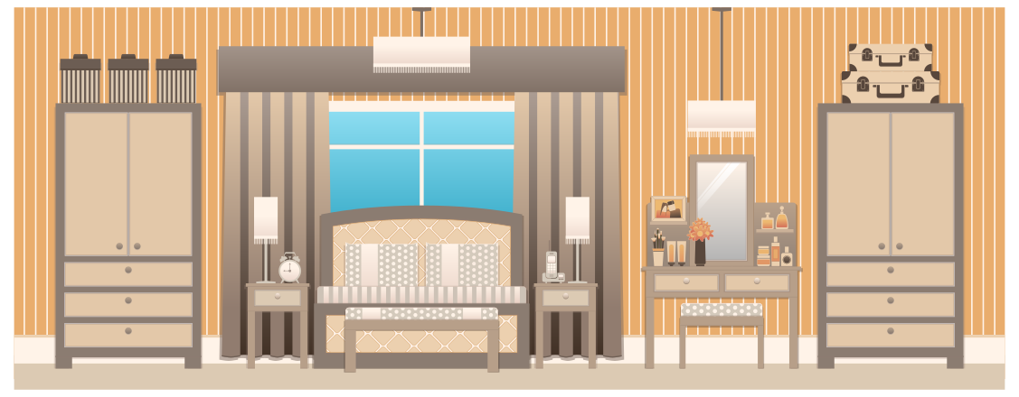 Bedroom Background Clip Art Image - ClipSafari