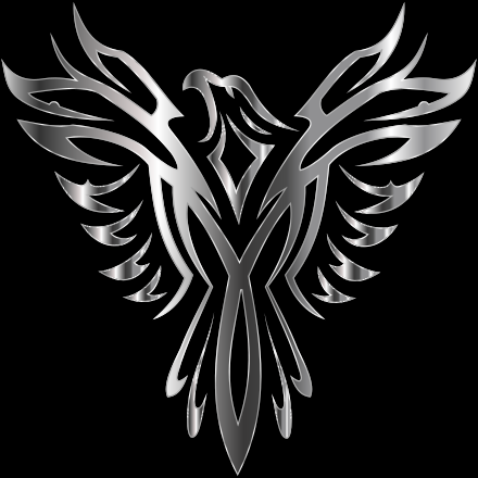 Silver Phoenix Design Clip Art Image - ClipSafari
